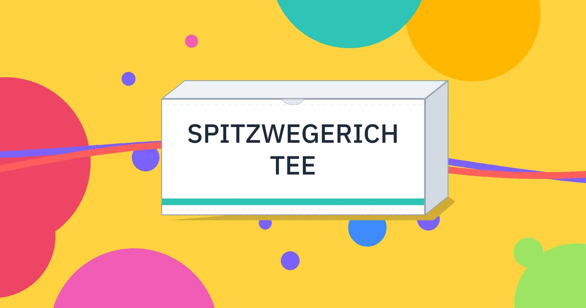 Symbolbild: Packung mit der Aufschrift SPITZWEGERICH TEE (PZN 19549987) – Verfügbarkeit und Bezug in Apotheken in Frankfurt am Main