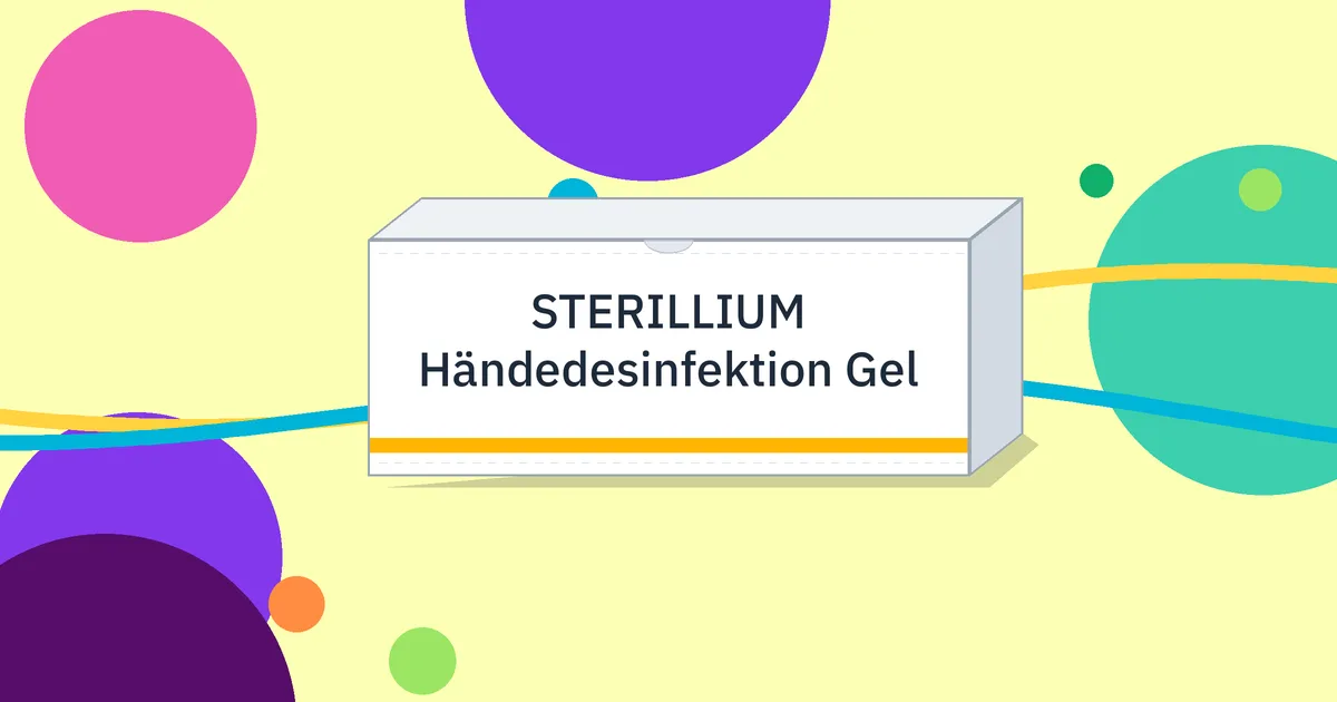 Symbolbild: Packung mit der Aufschrift STERILLIUM Händedesinfektion Gel (PZN 19383009) – Verfügbarkeit und Bezug in Apotheken in Frankfurt am Main