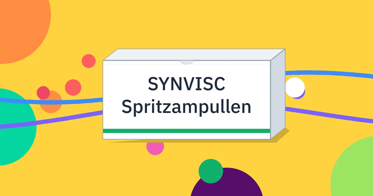 Symbolbild: Packung mit der Aufschrift SYNVISC Spritzampullen (PZN 16956479) – Verfügbarkeit und Bezug in Apotheken in Frankfurt am Main