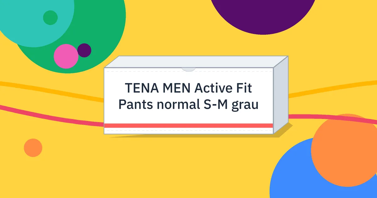 Symbolbild: Packung mit der Aufschrift TENA MEN Active Fit Pants normal S-M grau (PZN 19879816) – Verfügbarkeit und Bezug in Apotheken in Frankfurt am Main