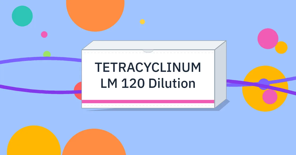 Symbolbild: Packung mit der Aufschrift TETRACYCLINUM LM 120 Dilution (PZN 13689670) – Verfügbarkeit und Bezug in Apotheken in Frankfurt am Main