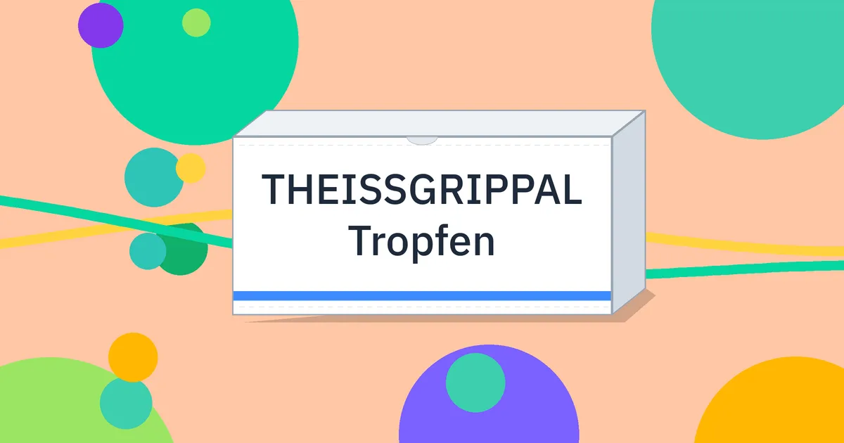Symbolbild: Packung mit der Aufschrift THEISSGRIPPAL Tropfen (PZN 15300104) – Verfügbarkeit und Bezug in Apotheken in Frankfurt am Main
