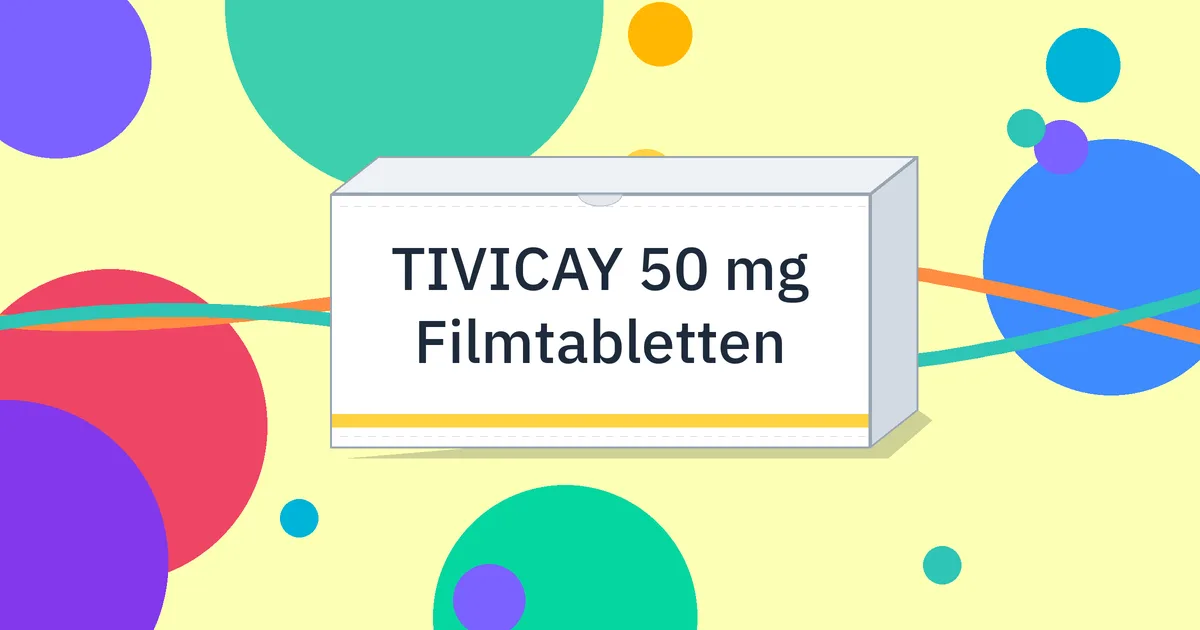 Symbolbild: Packung mit der Aufschrift TIVICAY 50 mg Filmtabletten (PZN 17419335) – Verfügbarkeit und Bezug in Apotheken in Frankfurt am Main