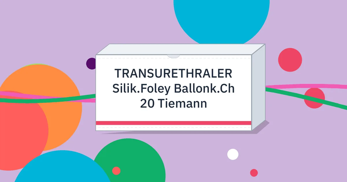 Symbolbild: Packung mit der Aufschrift TRANSURETHRALER Silik.Foley Ballonk.Ch 20 Tiemann (PZN 18040738) – Verfügbarkeit und Bezug in Apotheken in Frankfurt am Main