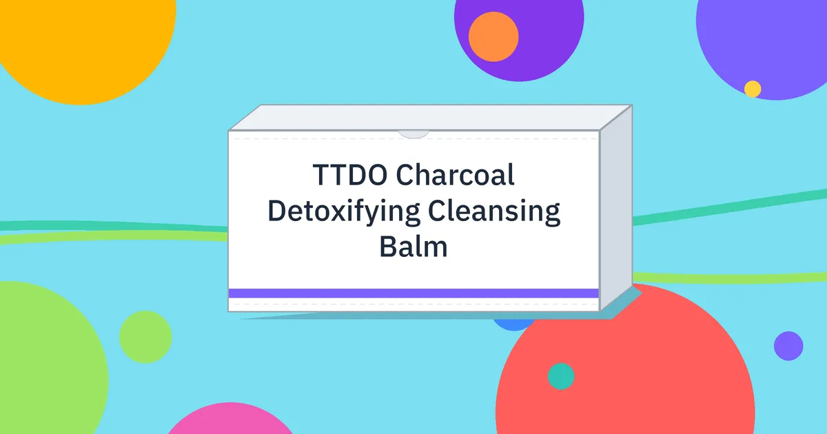 Symbolbild: Packung mit der Aufschrift TTDO Charcoal Detoxifying Cleansing Balm (PZN 18893895) – Verfügbarkeit und Bezug in Apotheken in Frankfurt am Main