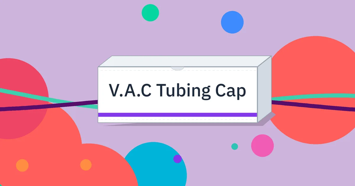 Symbolbild: Packung mit der Aufschrift V.A.C Tubing Cap (PZN 16832205) – Verfügbarkeit und Bezug in Apotheken in Frankfurt am Main