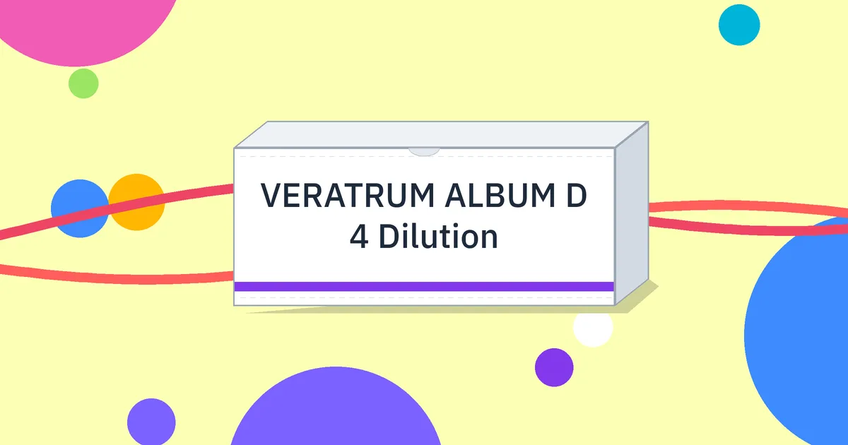 Symbolbild: Packung mit der Aufschrift VERATRUM ALBUM D 4 Dilution (PZN 02402837) – Verfügbarkeit und Bezug in Apotheken in Frankfurt am Main
