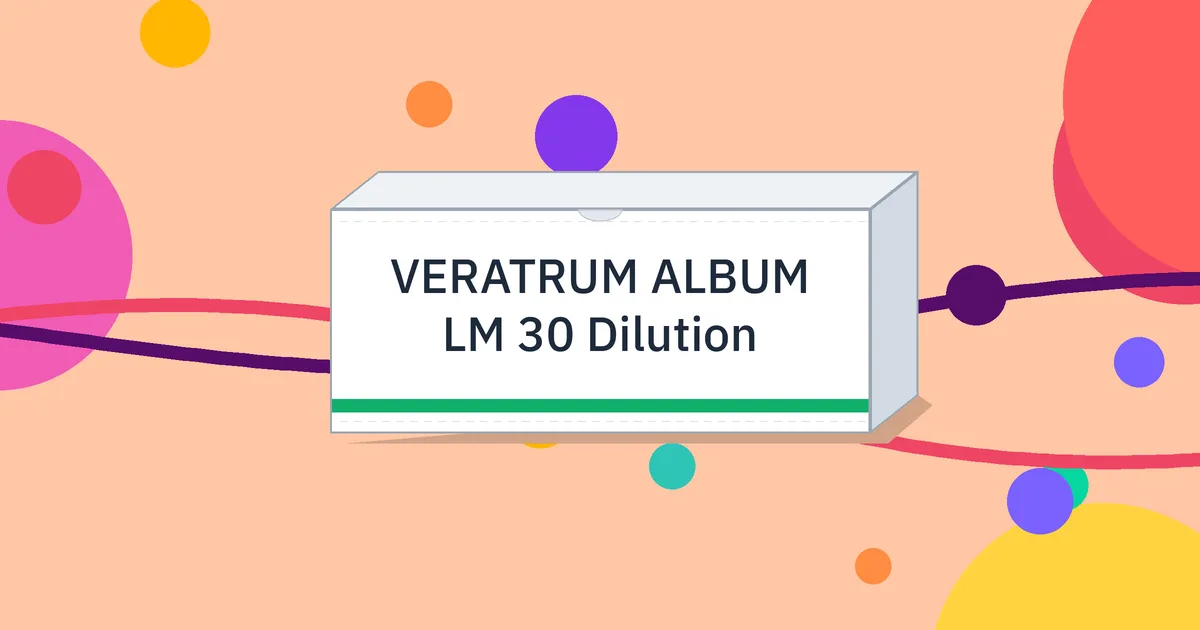 Symbolbild: Packung mit der Aufschrift VERATRUM ALBUM LM 30 Dilution (PZN 03502914) – Verfügbarkeit und Bezug in Apotheken in Frankfurt am Main