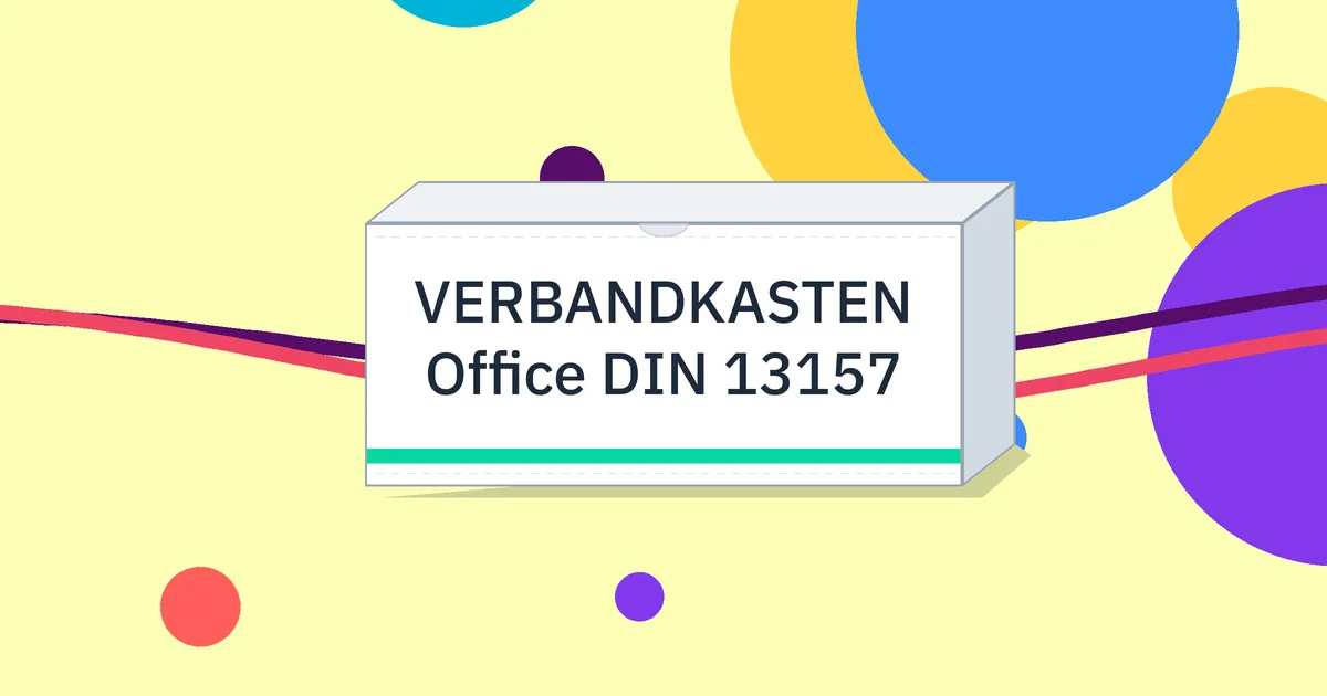 Symbolbild: Packung mit der Aufschrift VERBANDKASTEN Office DIN 13157 (PZN 00702446) – Verfügbarkeit und Bezug in Apotheken in Frankfurt am Main