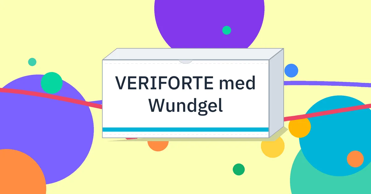 Symbolbild: Packung mit der Aufschrift VERIFORTE med Wundgel (PZN 11866004) – Verfügbarkeit und Bezug in Apotheken in Frankfurt am Main