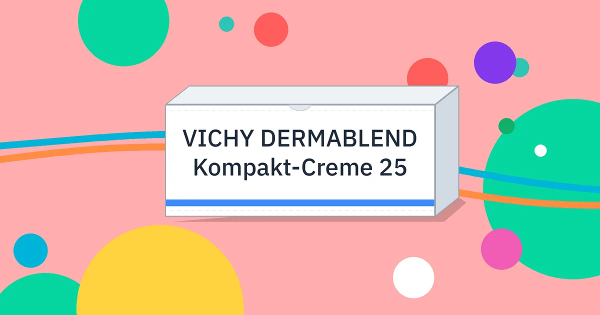 Symbolbild: Packung mit der Aufschrift VICHY DERMABLEND Kompakt-Creme 25 (PZN 10084050) – Verfügbarkeit und Bezug in Apotheken in Frankfurt am Main