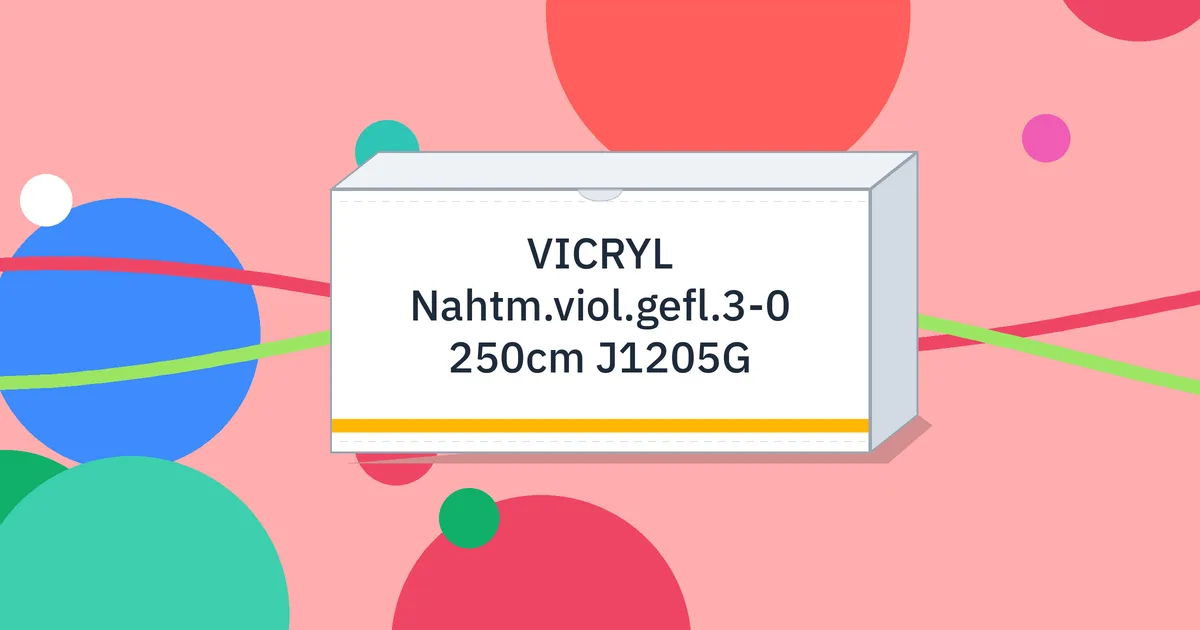 Symbolbild: Packung mit der Aufschrift VICRYL Nahtm.viol.gefl.3-0 250cm J1205G (PZN 19202841) – Verfügbarkeit und Bezug in Apotheken in Frankfurt am Main