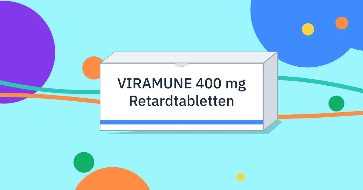 Symbolbild: Packung mit der Aufschrift VIRAMUNE 400 mg Retardtabletten (PZN 14259931) – Verfügbarkeit und Bezug in Apotheken in Frankfurt am Main