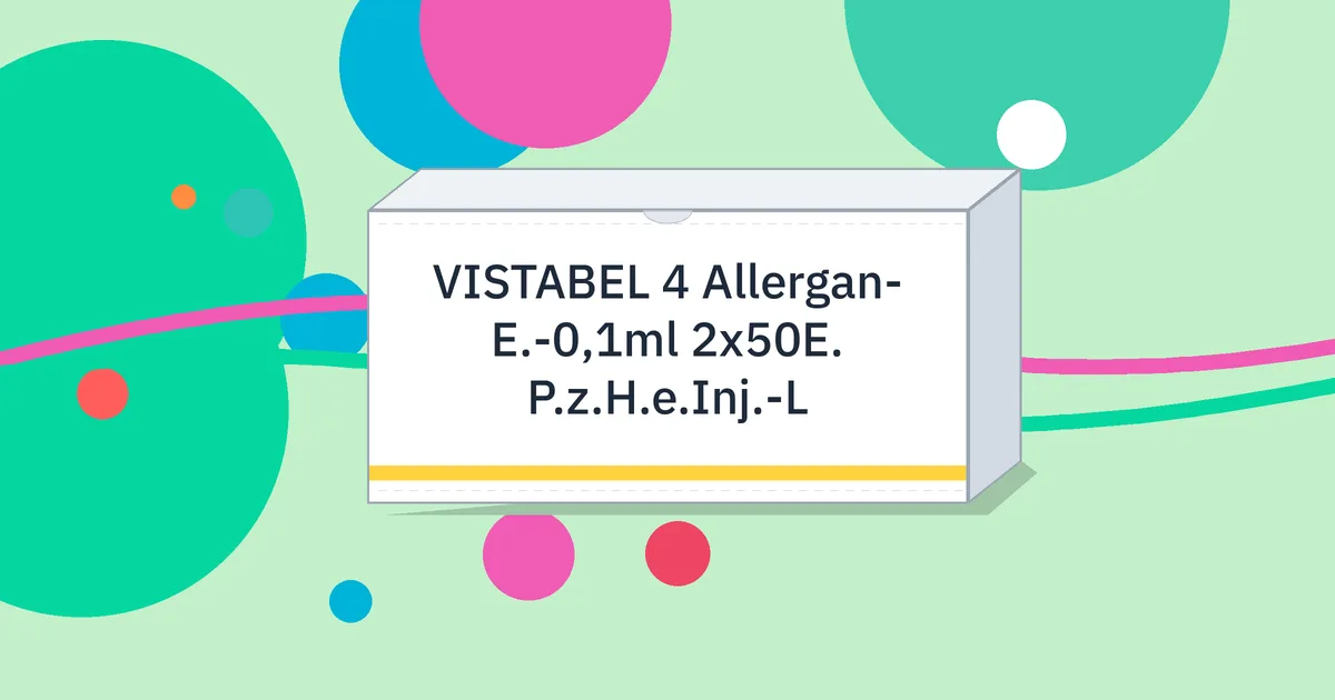 Symbolbild: Packung mit der Aufschrift VISTABEL 4 Allergan-E.-0,1ml 2x50E. P.z.H.e.Inj.-L (PZN 04957858) – Verfügbarkeit und Bezug in Apotheken in Frankfurt am Main