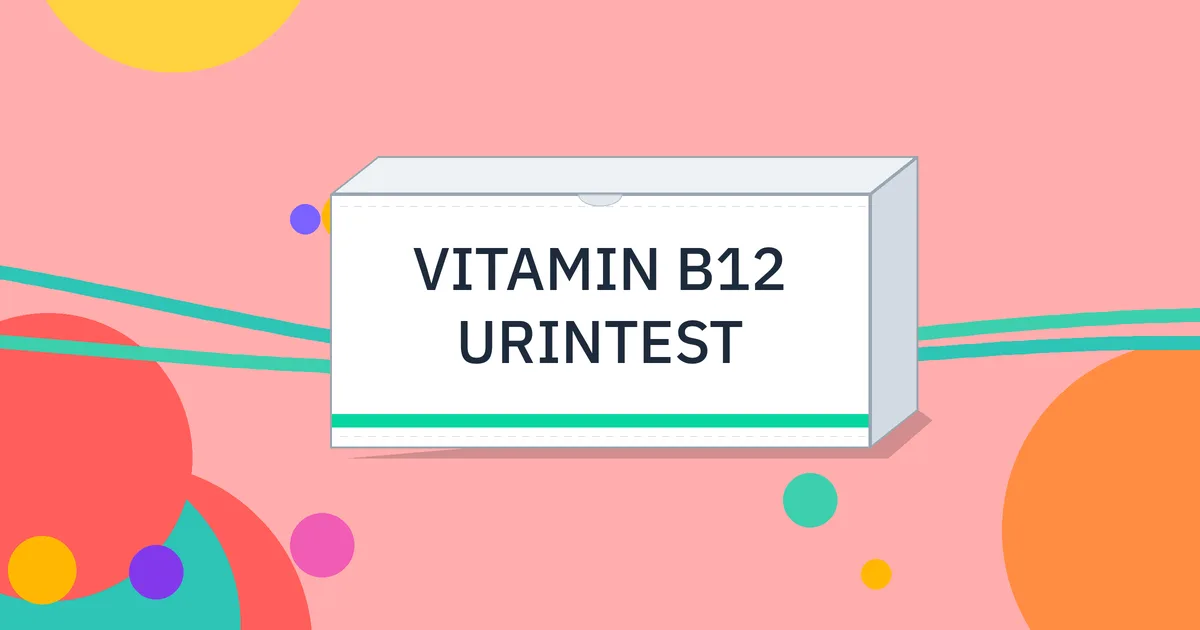 Symbolbild: Packung mit der Aufschrift VITAMIN B12 URINTEST (PZN 07367790) – Verfügbarkeit und Bezug in Apotheken in Frankfurt am Main