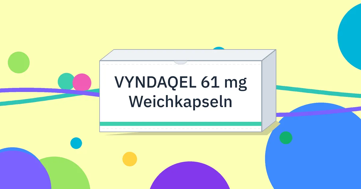 Symbolbild: Packung mit der Aufschrift VYNDAQEL 61 mg Weichkapseln (PZN 15505183) – Verfügbarkeit und Bezug in Apotheken in Frankfurt am Main