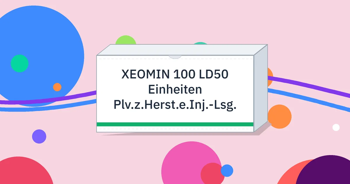 Symbolbild: Packung mit der Aufschrift XEOMIN 100 LD50 Einheiten Plv.z.Herst.e.Inj.-Lsg. (PZN 16134091) – Verfügbarkeit und Bezug in Apotheken in Frankfurt am Main