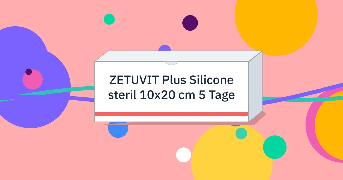 Symbolbild: Packung mit der Aufschrift ZETUVIT Plus Silicone steril 10x20 cm 5 Tage (PZN 19644208) – Verfügbarkeit und Bezug in Apotheken in Frankfurt am Main