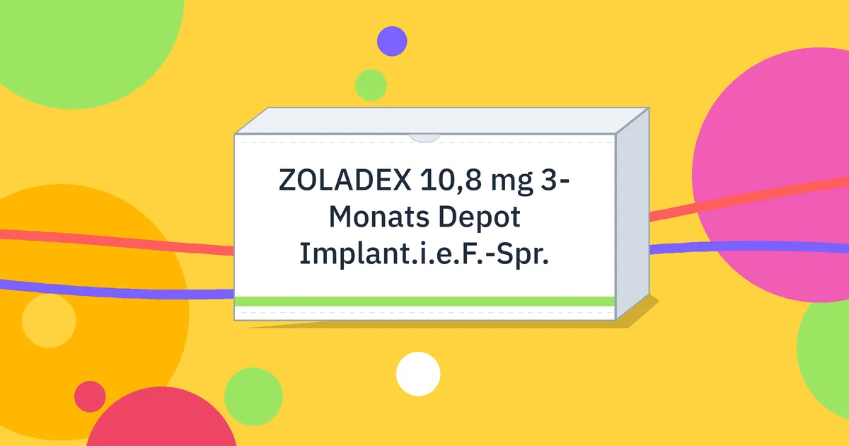 Symbolbild: Packung mit der Aufschrift ZOLADEX 10,8 mg 3-Monats Depot Implant.i.e.F.-Spr. (PZN 11511318) – Verfügbarkeit und Bezug in Apotheken in Frankfurt am Main