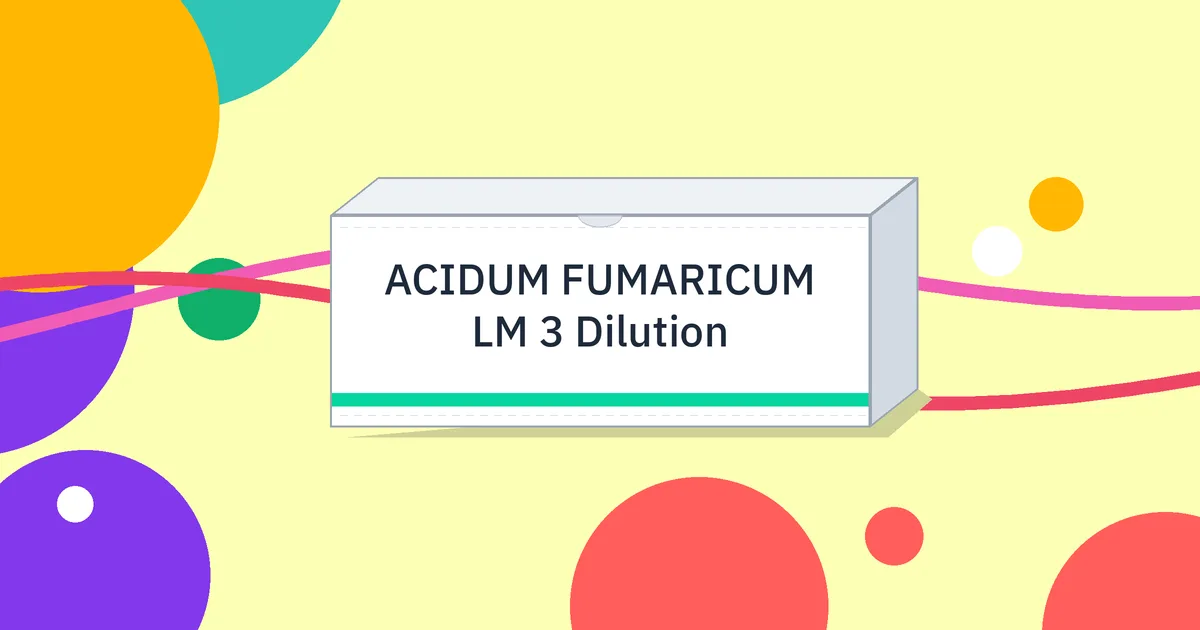 Symbolbild: Packung mit der Aufschrift ACIDUM FUMARICUM LM 3 Dilution (PZN 13274265) – Verfügbarkeit und Bezug in Apotheken in Frankfurt am Main