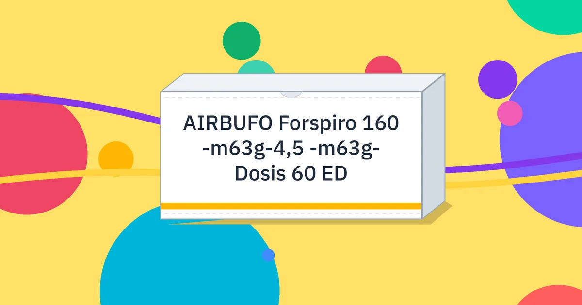 Symbolbild: Packung mit der Aufschrift AIRBUFO Forspiro 160 -m63g-4,5 -m63g-Dosis 60 ED (PZN 20086050) – Verfügbarkeit und Bezug in Apotheken in Frankfurt am Main
