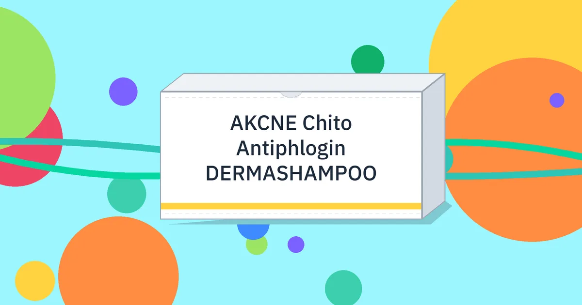 Symbolbild: Packung mit der Aufschrift AKCNE Chito Antiphlogin DERMASHAMPOO (PZN 19907168) – Verfügbarkeit und Bezug in Apotheken in Frankfurt am Main