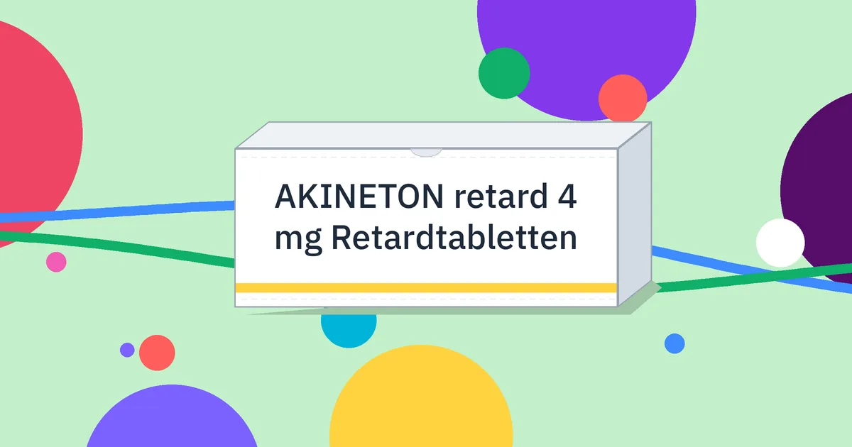 Symbolbild: Packung mit der Aufschrift AKINETON retard 4 mg Retardtabletten (PZN 07202327) – Verfügbarkeit und Bezug in Apotheken in Frankfurt am Main