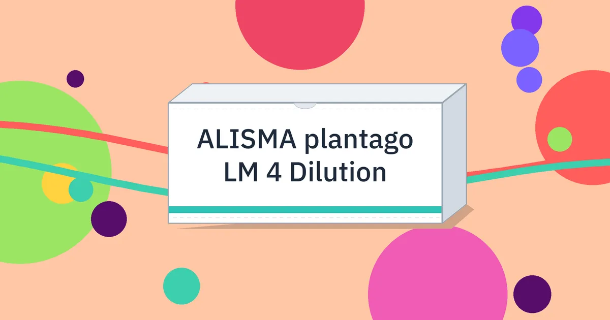 Symbolbild: Packung mit der Aufschrift ALISMA plantago LM 4 Dilution (PZN 13310529) – Verfügbarkeit und Bezug in Apotheken in Frankfurt am Main