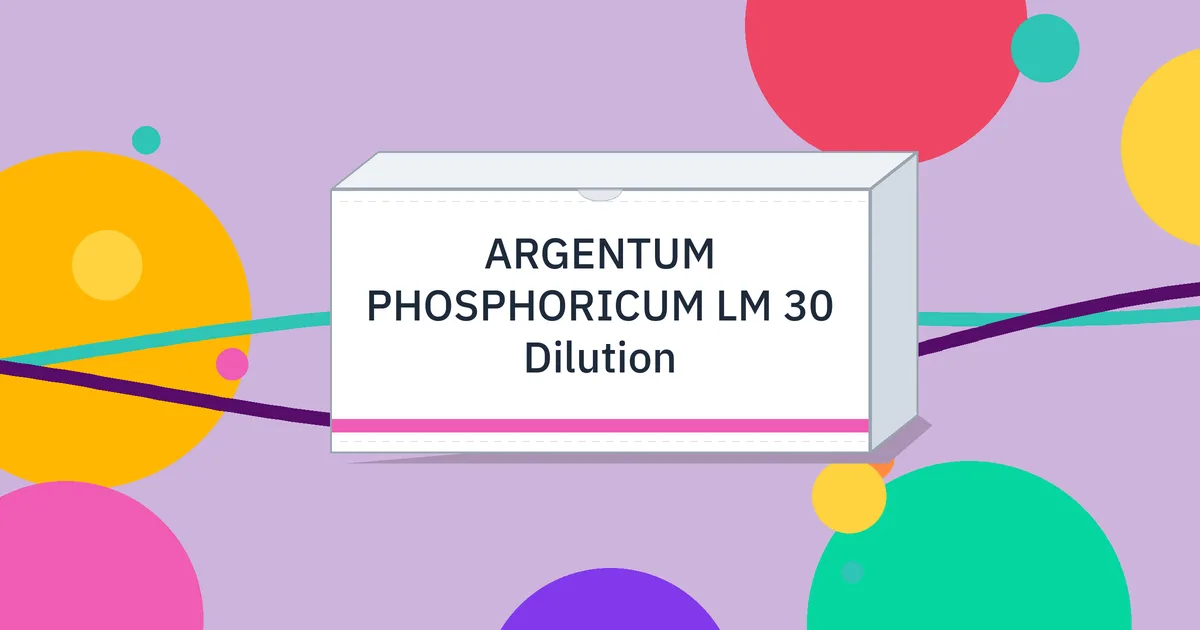 Symbolbild: Packung mit der Aufschrift ARGENTUM PHOSPHORICUM LM 30 Dilution (PZN 12769800) – Verfügbarkeit und Bezug in Apotheken in Frankfurt am Main