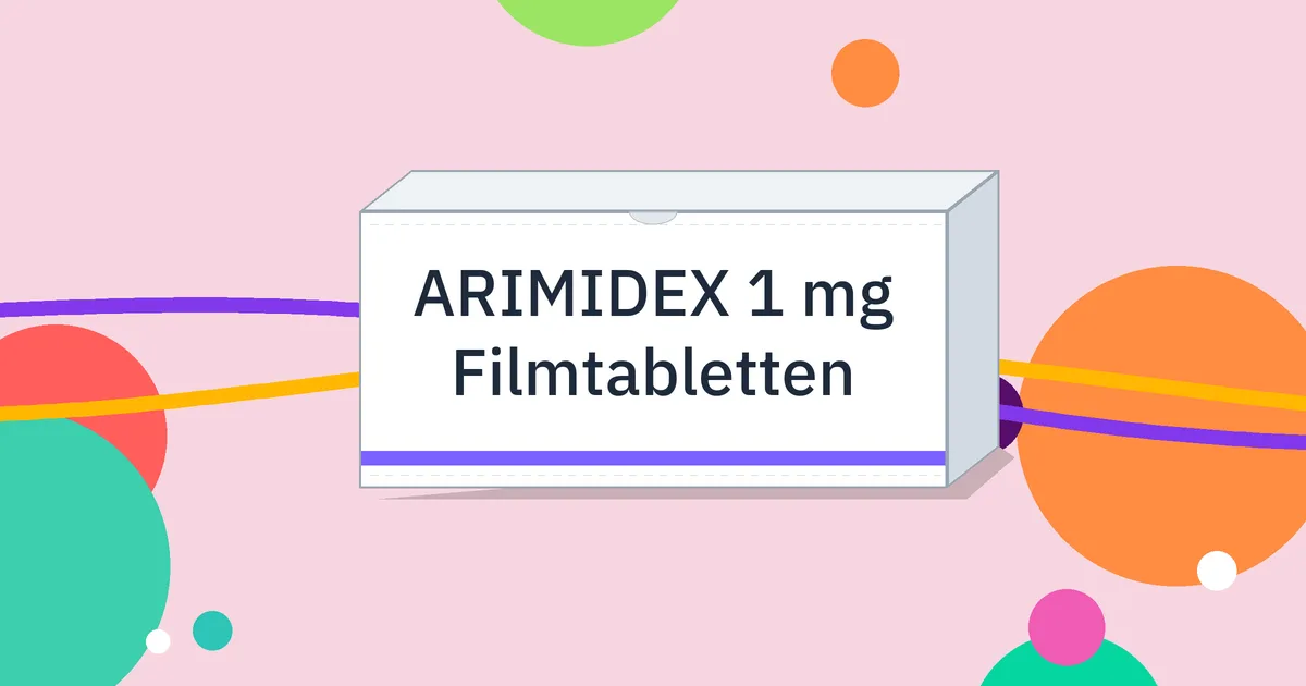 Symbolbild: Packung mit der Aufschrift ARIMIDEX 1 mg Filmtabletten (PZN 06919773) – Verfügbarkeit und Bezug in Apotheken in Frankfurt am Main