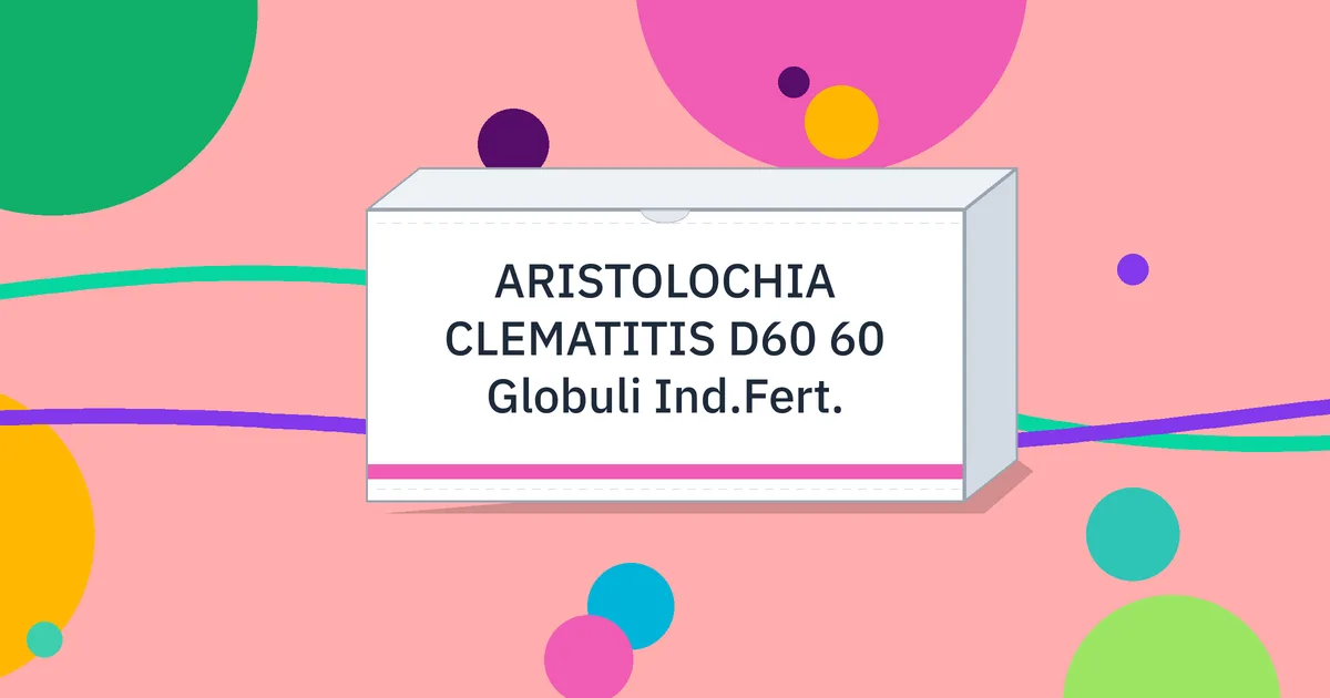 Symbolbild: Packung mit der Aufschrift ARISTOLOCHIA CLEMATITIS D60 60 Globuli Ind.Fert. (PZN 17701250) – Verfügbarkeit und Bezug in Apotheken in Frankfurt am Main