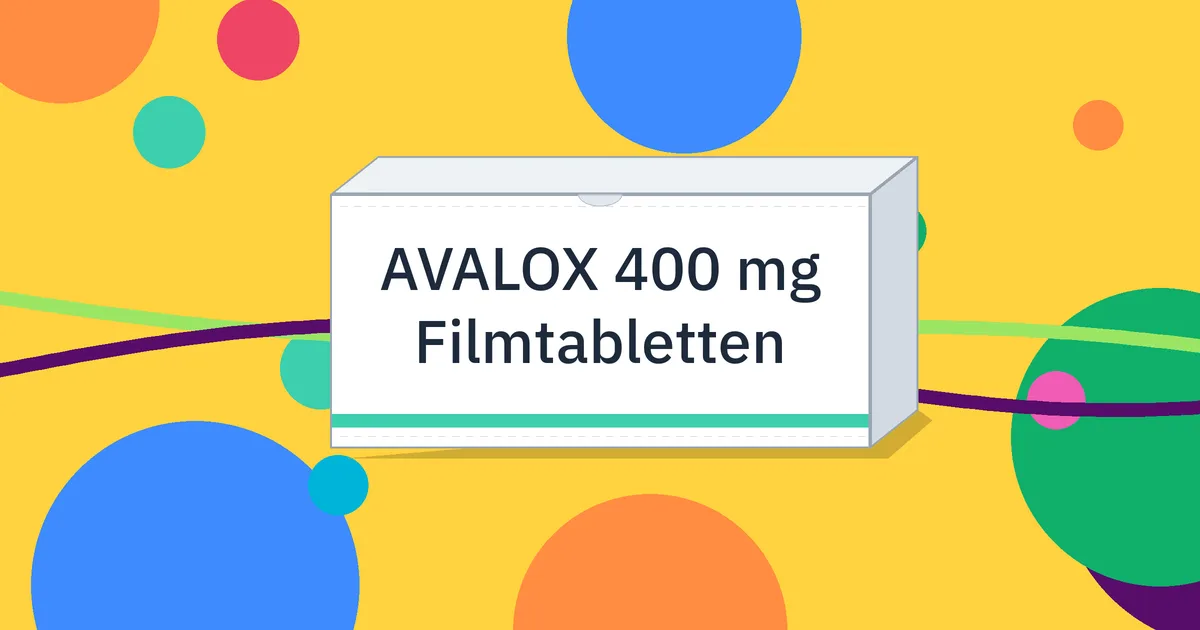 Symbolbild: Packung mit der Aufschrift AVALOX 400 mg Filmtabletten (PZN 01970574) – Verfügbarkeit und Bezug in Apotheken in Frankfurt am Main