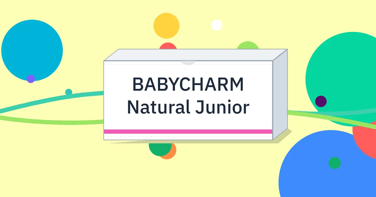 Symbolbild: Packung mit der Aufschrift BABYCHARM Natural Junior (PZN 07550028) – Verfügbarkeit und Bezug in Apotheken in Frankfurt am Main