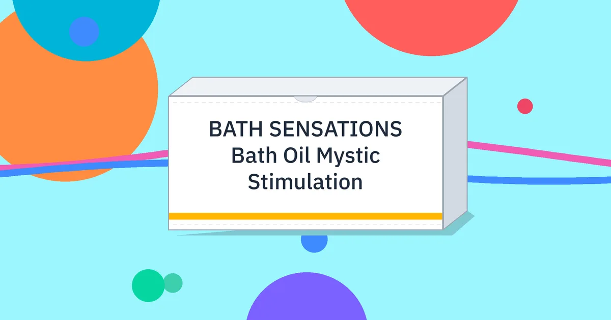 Symbolbild: Packung mit der Aufschrift BATH SENSATIONS Bath Oil Mystic Stimulation (PZN 17857526) – Verfügbarkeit und Bezug in Apotheken in Frankfurt am Main