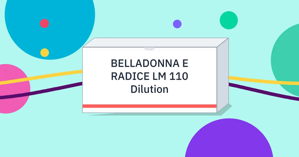 Symbolbild: Packung mit der Aufschrift BELLADONNA E RADICE LM 110 Dilution (PZN 13381848) – Verfügbarkeit und Bezug in Apotheken in Frankfurt am Main