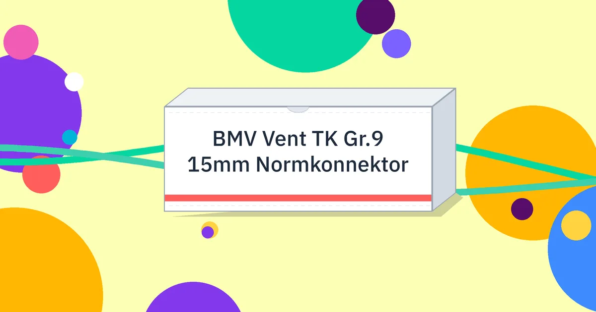 Symbolbild: Packung mit der Aufschrift BMV Vent TK Gr.9 15mm Normkonnektor (PZN 10959519) – Verfügbarkeit und Bezug in Apotheken in Frankfurt am Main