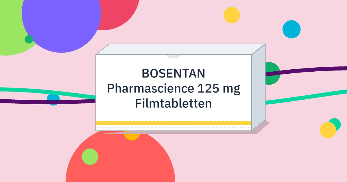 Symbolbild: Packung mit der Aufschrift BOSENTAN Pharmascience 125 mg Filmtabletten (PZN 19199820) – Verfügbarkeit und Bezug in Apotheken in Frankfurt am Main