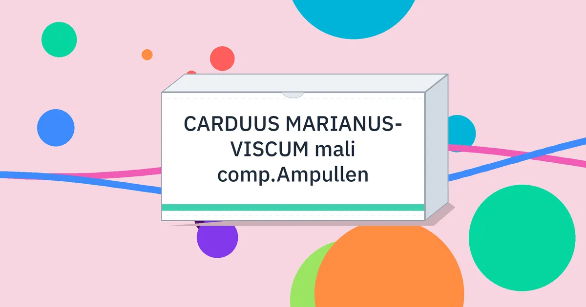 Symbolbild: Packung mit der Aufschrift CARDUUS MARIANUS-VISCUM mali comp.Ampullen (PZN 01751116) – Verfügbarkeit und Bezug in Apotheken in Frankfurt am Main