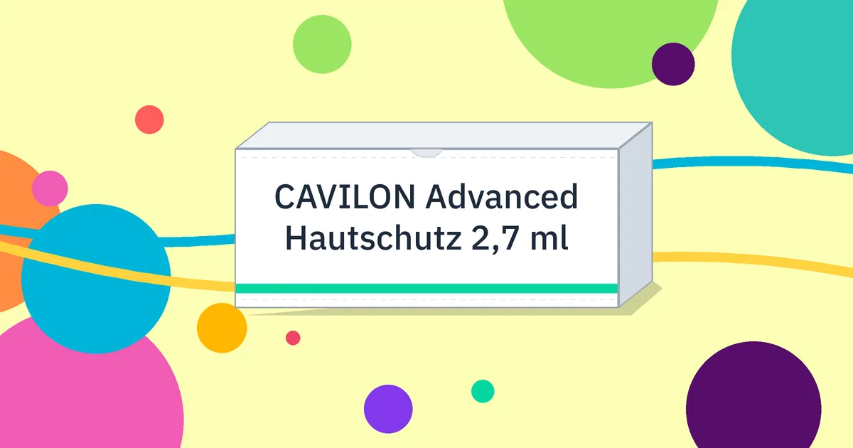Symbolbild: Packung mit der Aufschrift CAVILON Advanced Hautschutz 2,7 ml (PZN 16811870) – Verfügbarkeit und Bezug in Apotheken in Frankfurt am Main