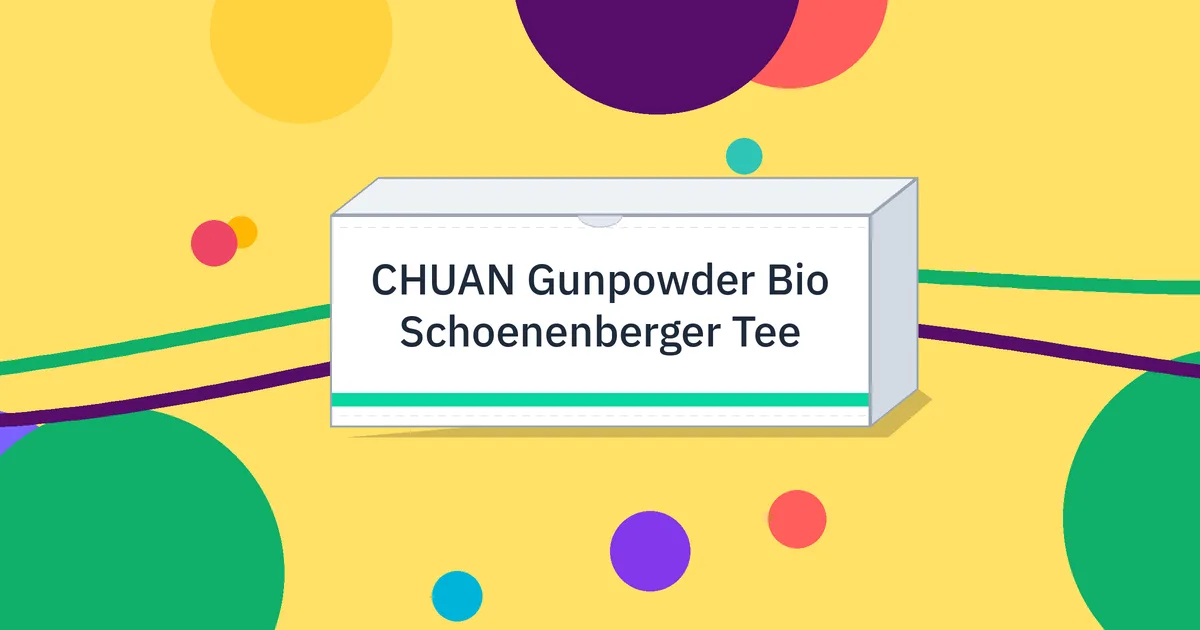 Symbolbild: Packung mit der Aufschrift CHUAN Gunpowder Bio Schoenenberger Tee (PZN 18138242) – Verfügbarkeit und Bezug in Apotheken in Frankfurt am Main