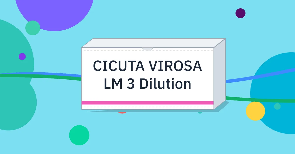Symbolbild: Packung mit der Aufschrift CICUTA VIROSA LM 3 Dilution (PZN 12818616) – Verfügbarkeit und Bezug in Apotheken in Frankfurt am Main