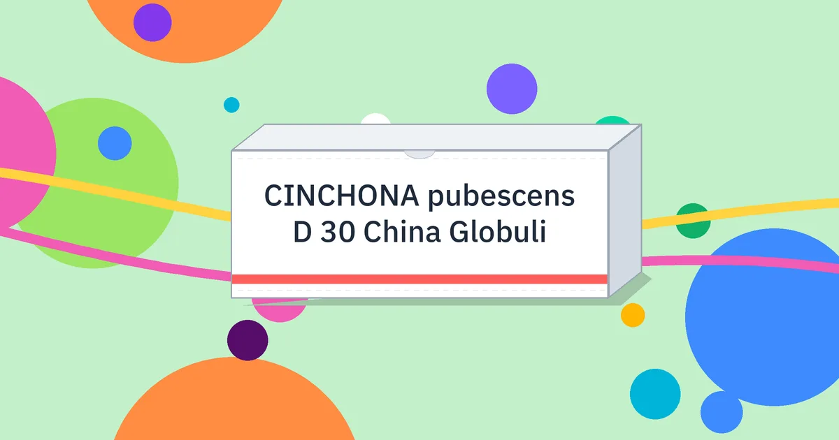 Symbolbild: Packung mit der Aufschrift CINCHONA pubescens D 30 China Globuli (PZN 13718667) – Verfügbarkeit und Bezug in Apotheken in Frankfurt am Main