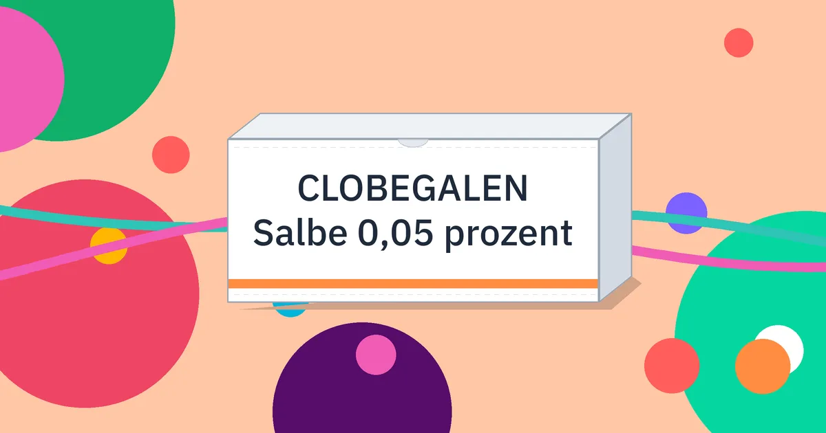 Symbolbild: Packung mit der Aufschrift CLOBEGALEN Salbe 0,05 prozent (PZN 08753213) – Verfügbarkeit und Bezug in Apotheken in Frankfurt am Main