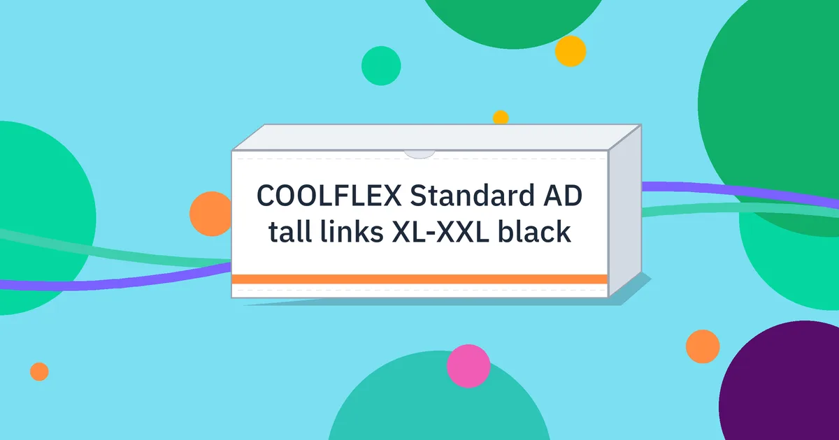 Symbolbild: Packung mit der Aufschrift COOLFLEX Standard AD tall links XL-XXL black (PZN 19535212) – Verfügbarkeit und Bezug in Apotheken in Frankfurt am Main