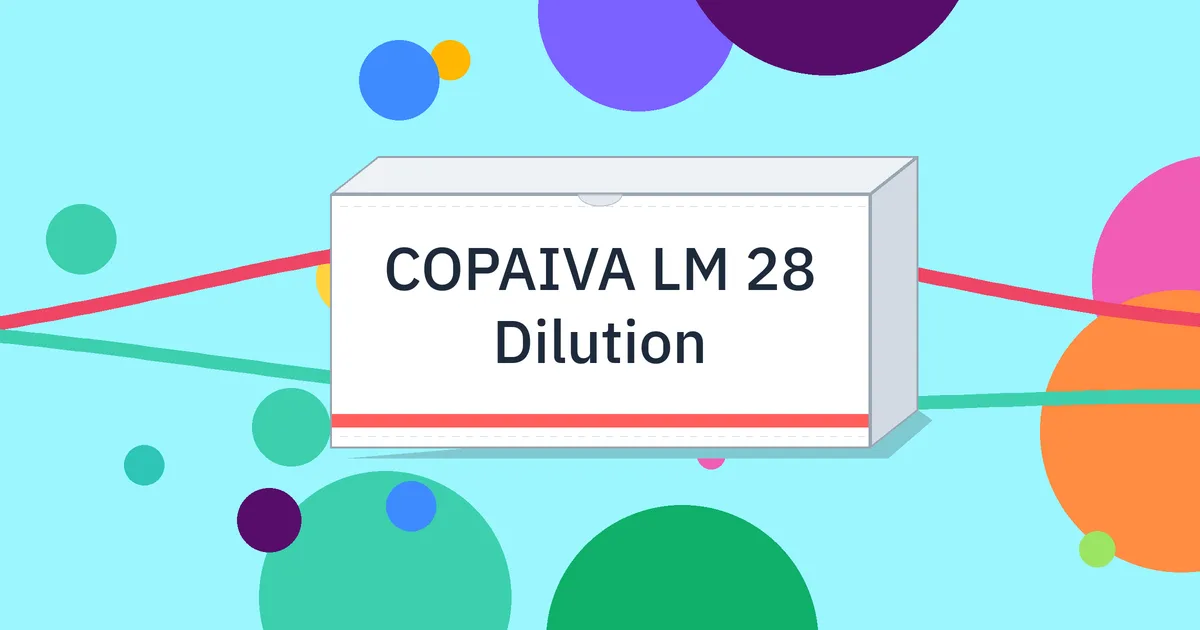 Symbolbild: Packung mit der Aufschrift COPAIVA LM 28 Dilution (PZN 13451276) – Verfügbarkeit und Bezug in Apotheken in Frankfurt am Main