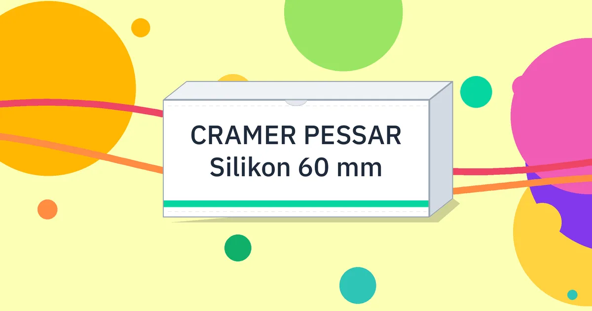 Symbolbild: Packung mit der Aufschrift CRAMER PESSAR Silikon 60 mm (PZN 04022837) – Verfügbarkeit und Bezug in Apotheken in Frankfurt am Main