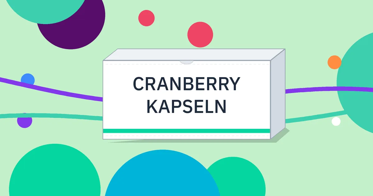 Symbolbild: Packung mit der Aufschrift CRANBERRY KAPSELN (PZN 06826126) – Verfügbarkeit und Bezug in Apotheken in Frankfurt am Main
