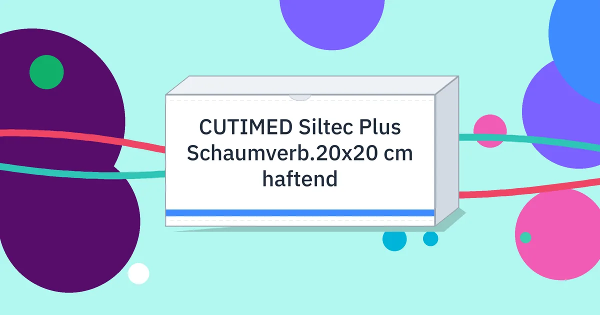 Symbolbild: Packung mit der Aufschrift CUTIMED Siltec Plus Schaumverb.20x20 cm haftend (PZN 10204258) – Verfügbarkeit und Bezug in Apotheken in Frankfurt am Main