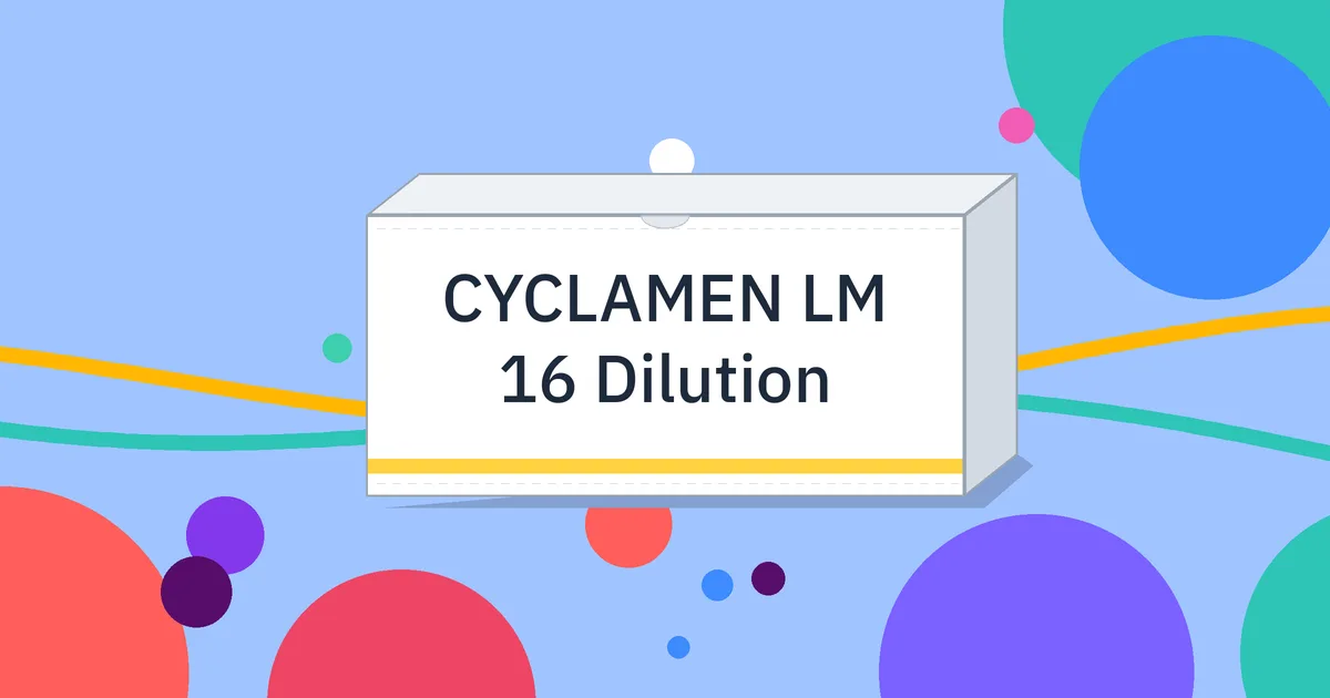 Symbolbild: Packung mit der Aufschrift CYCLAMEN LM 16 Dilution (PZN 12840461) – Verfügbarkeit und Bezug in Apotheken in Frankfurt am Main