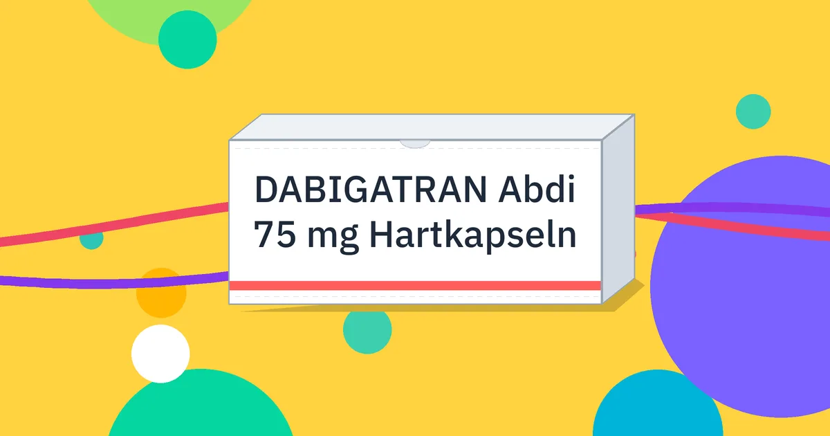 Symbolbild: Packung mit der Aufschrift DABIGATRAN Abdi 75 mg Hartkapseln (PZN 20718030) – Verfügbarkeit und Bezug in Apotheken in Frankfurt am Main
